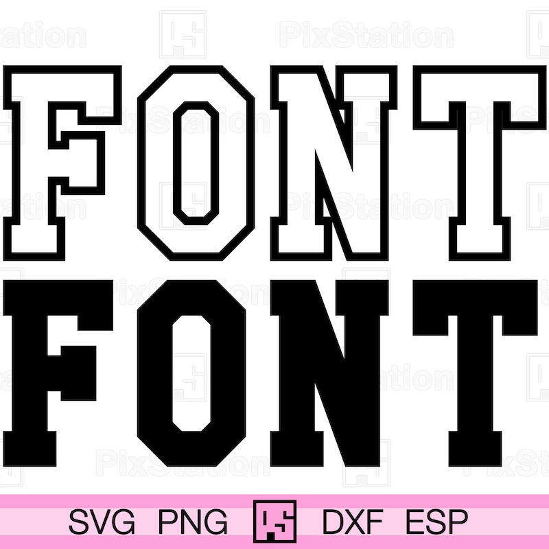 Cricut Sport Outline Font - Etsy