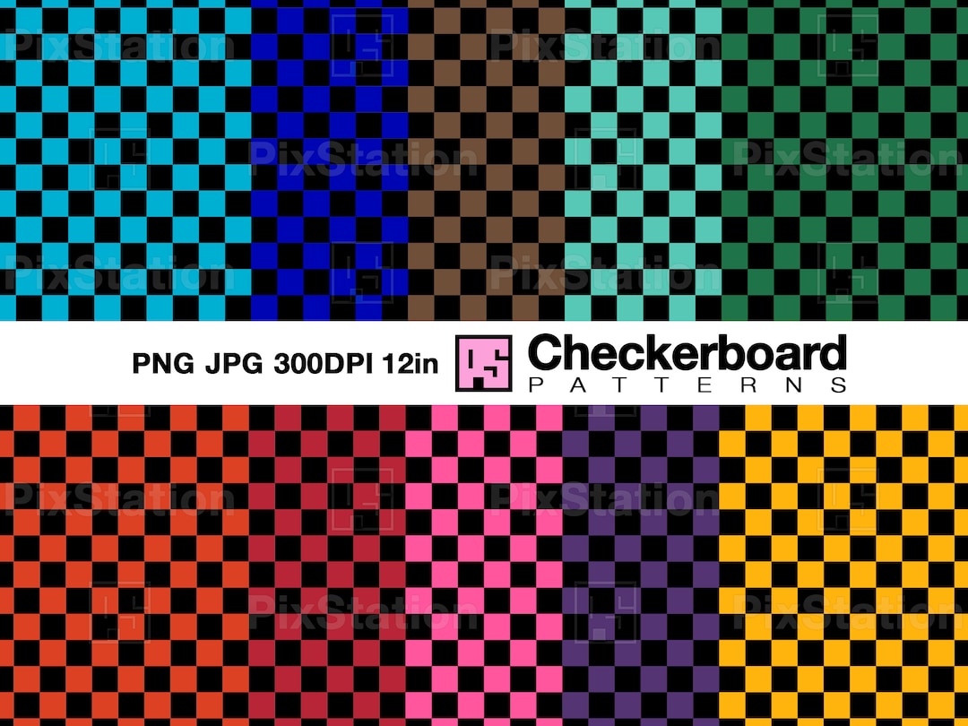 Checkerboard Multicolor Pattern Set Png, Checkerboard Pattern Png ...