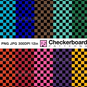 Checkerboard Multicolor Pattern Set Png, Checkerboard Pattern Png ...
