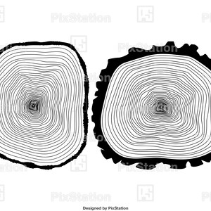 Tree Rings Svg, Tree Stump, Wood Log, Lumberjack, Svg Esp Dxf Jpg Png ...