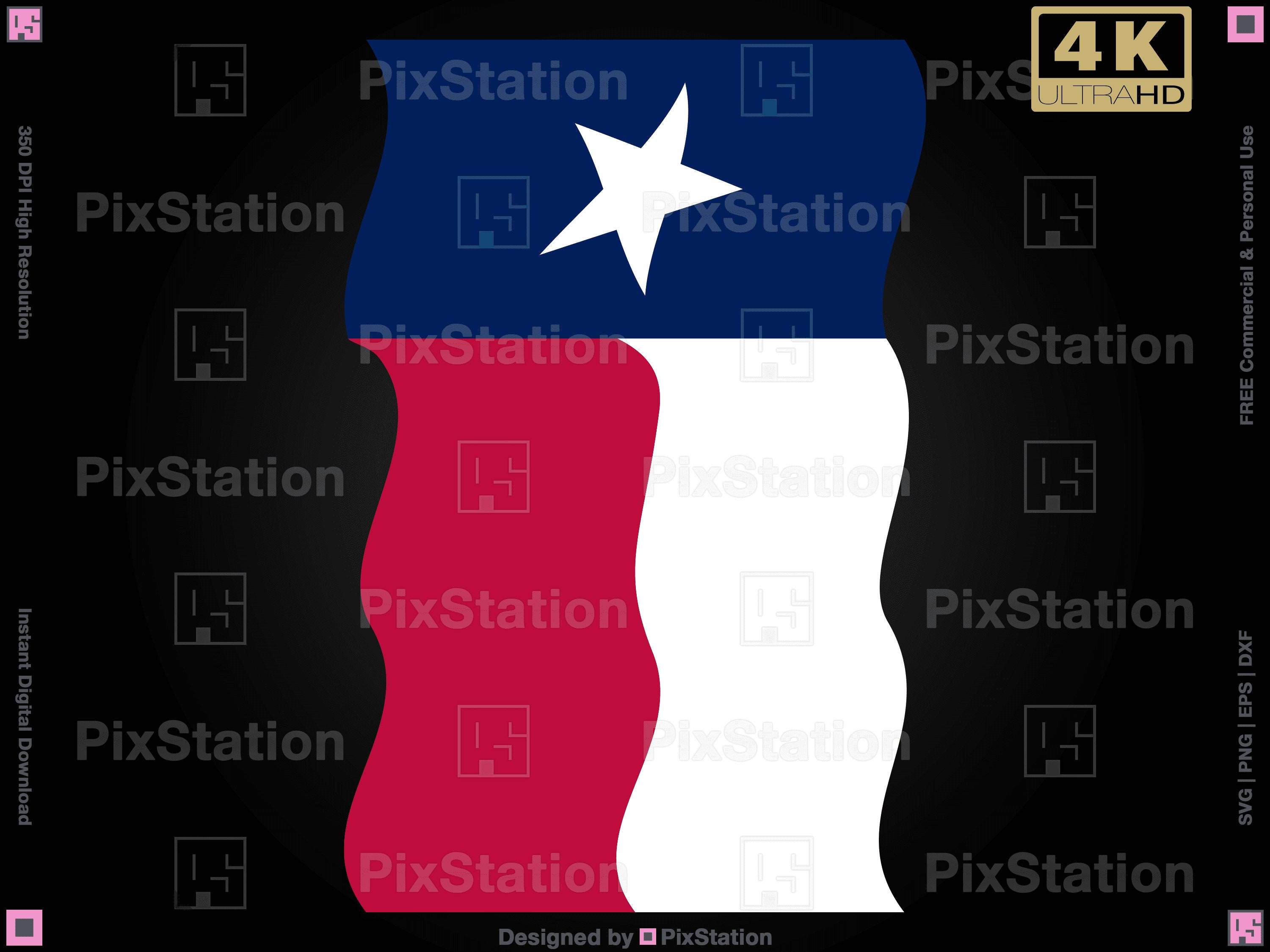 Two Waving Texas Flags Svg Dxf Png Wave Texas Flag Svg 4th - Etsy India