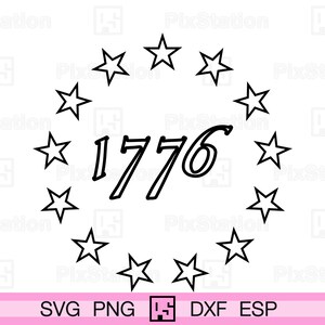 13 Star Betsy Ross American Flag Svg V2, American Flag Outline Stars ...
