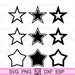 Classic Distressed Outline Star Svg Sparkle Dxf Star Png - Etsy