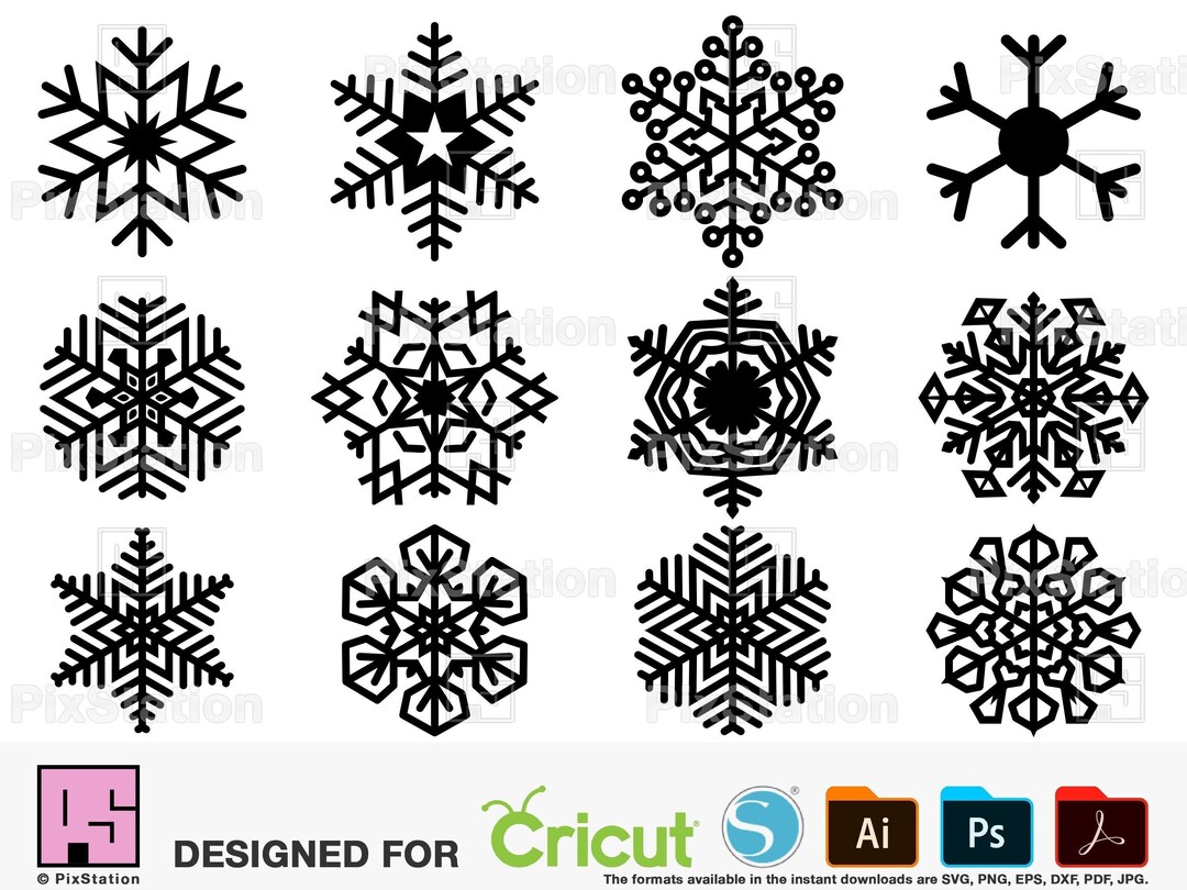 Snowflake Svg, Christmas Svg, Winter Svg, Snowflake Bundle Svg, Holiday ...
