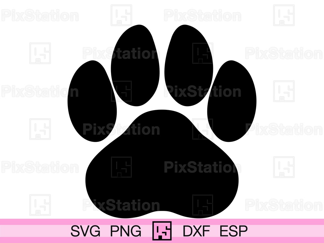 Pet Paw Print SVG: Animal Outline Cut File (digital Download) - Etsy ...