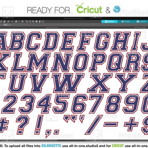 Varsity Cursive Alphabet SVG: Layered Italic Font (digital Download) - Etsy