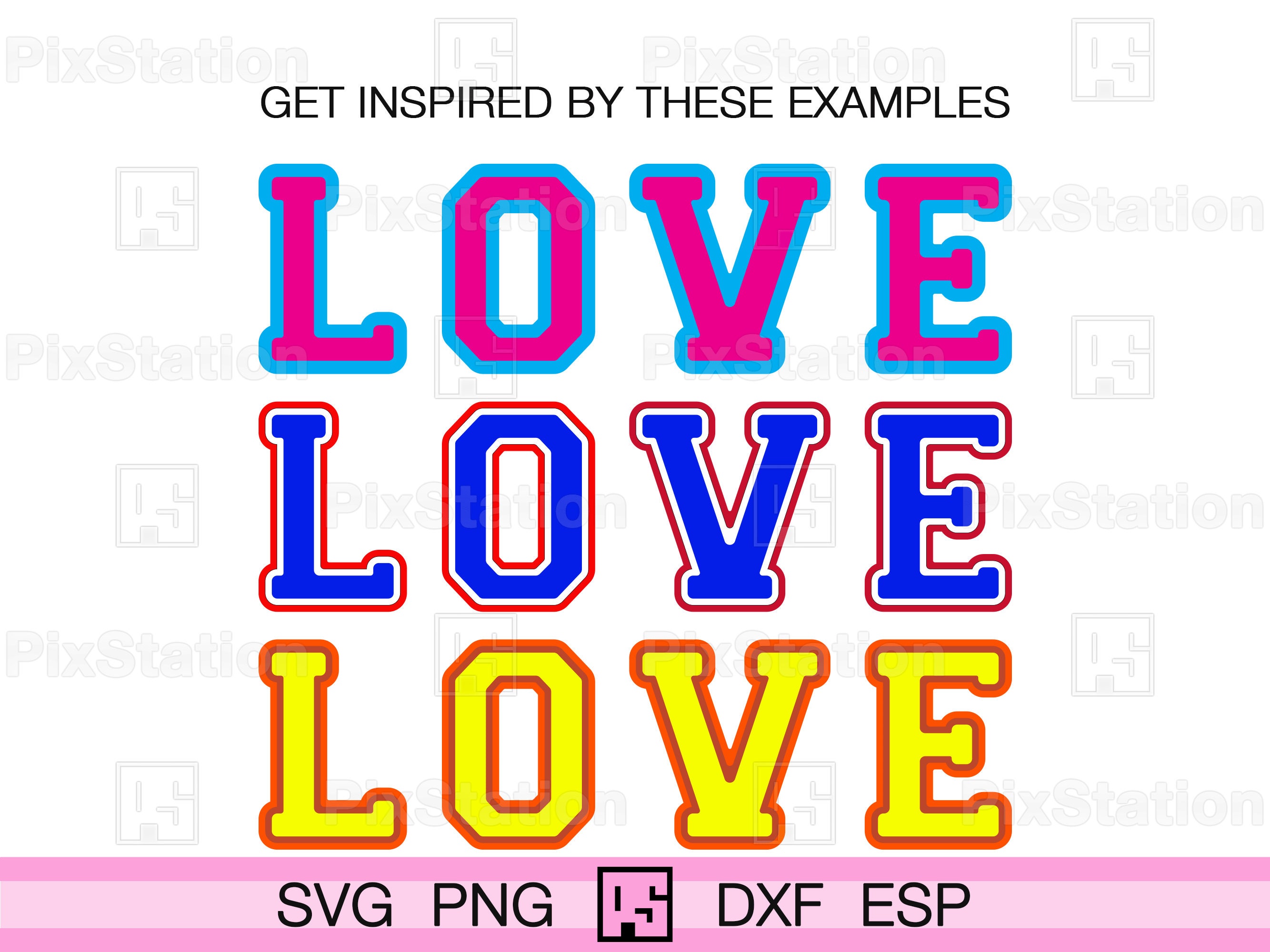 Varsity Rounded Alphabet SVG: Layered Font Cut File - Etsy