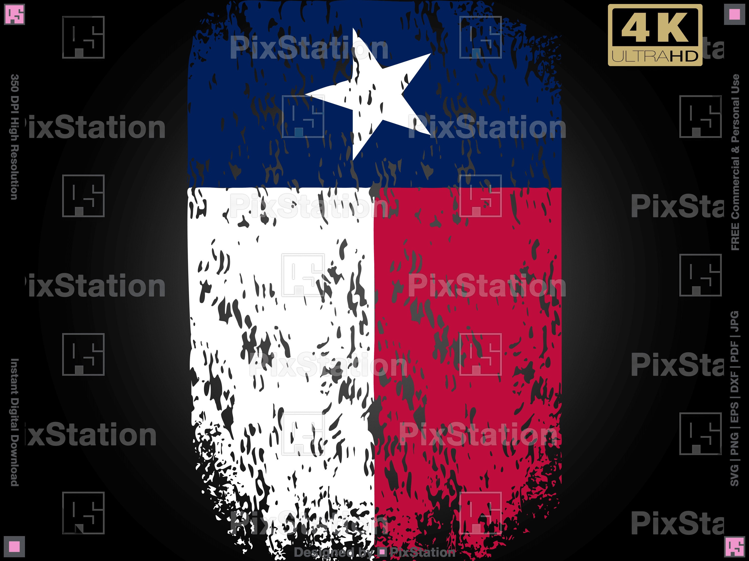 Two Distressed Texas Flags Svg Dxf Png Texas Flag Svg 4th of - Etsy