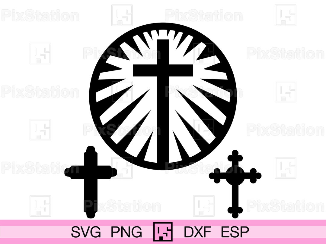Christian Cross Svg Set, Cross Svg, Christian Svg, Cross Clipart ...