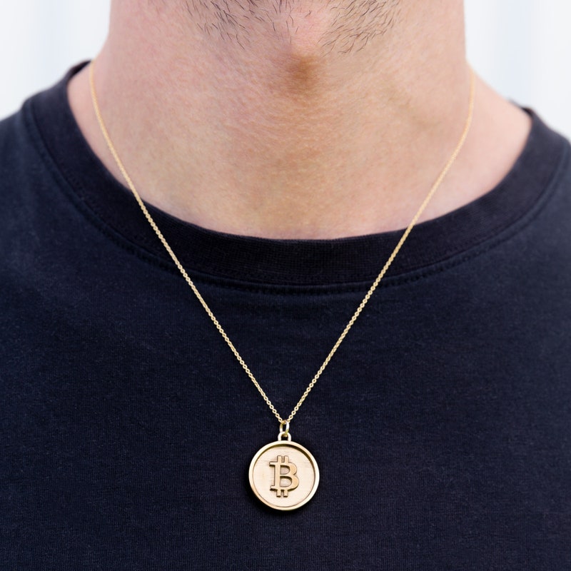 Bitcoin Necklace - Etsy