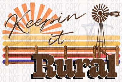 Keepin It Rural Digital Png Sublimation Design - Etsy