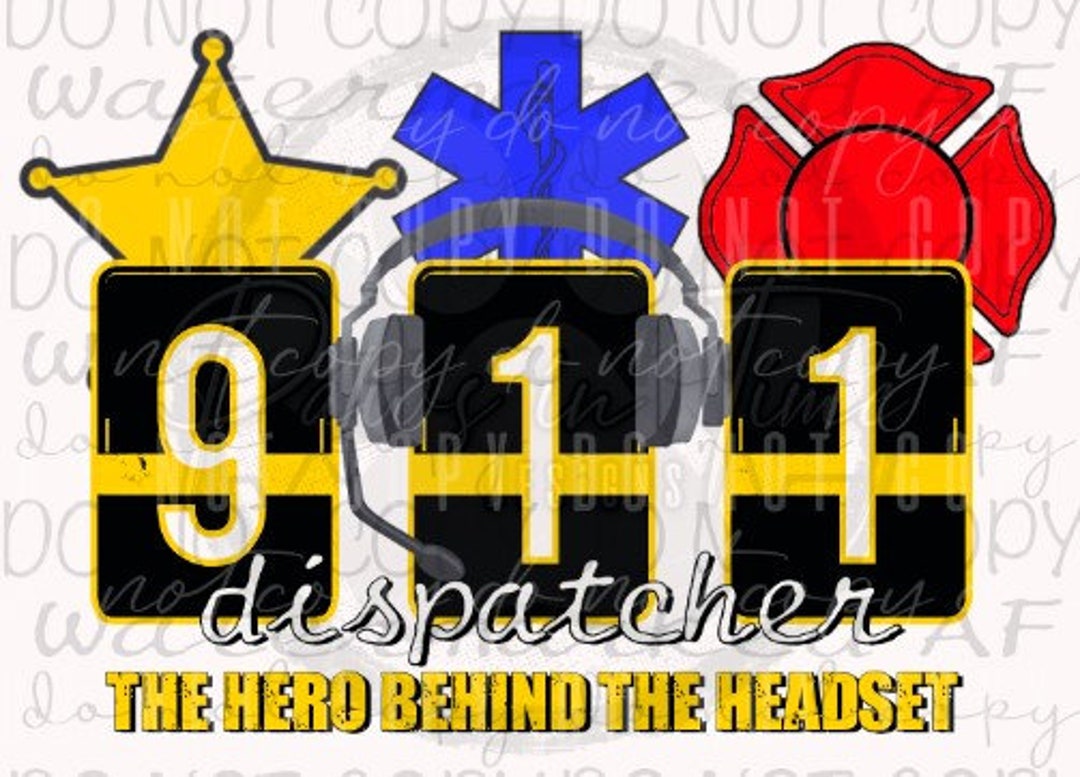 911 Dispatcher Hero Digital Png - Etsy