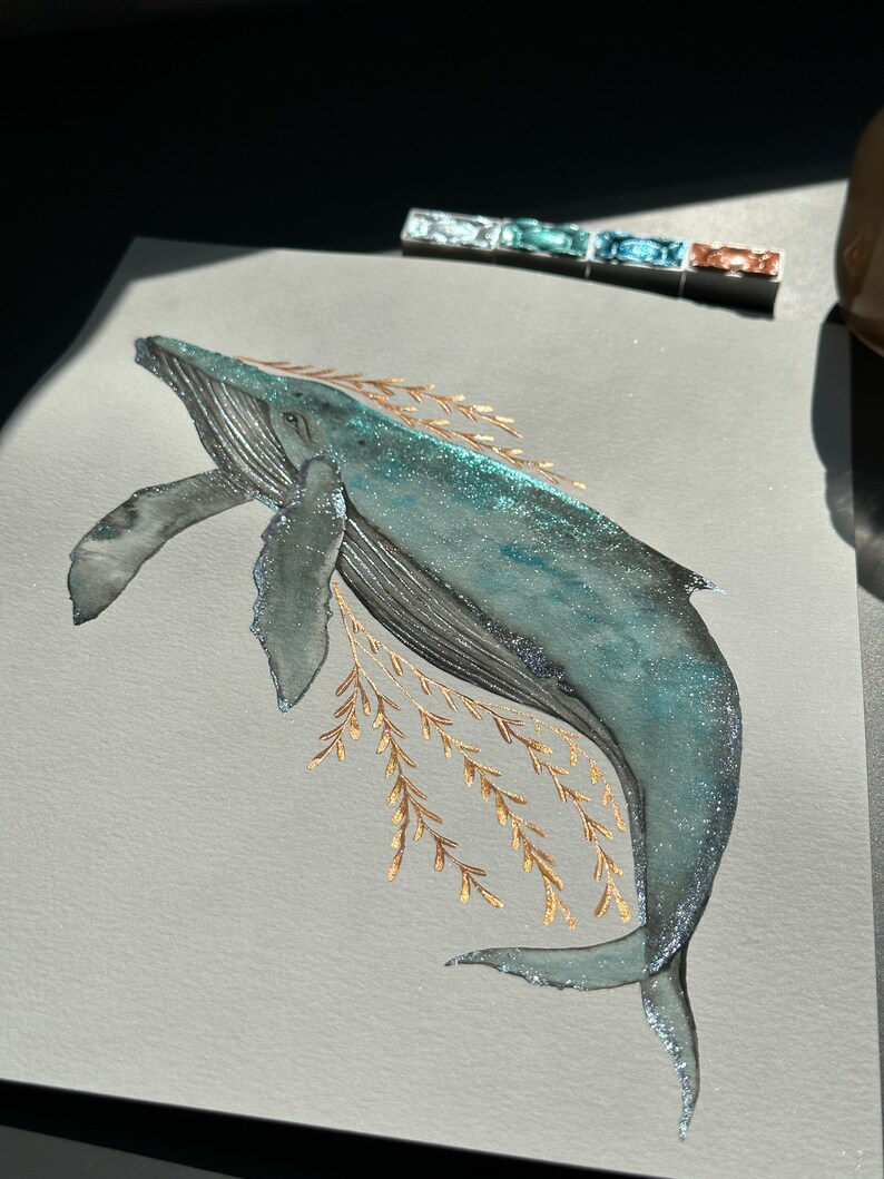 Shiny Humpback Whale 2 - Etsy