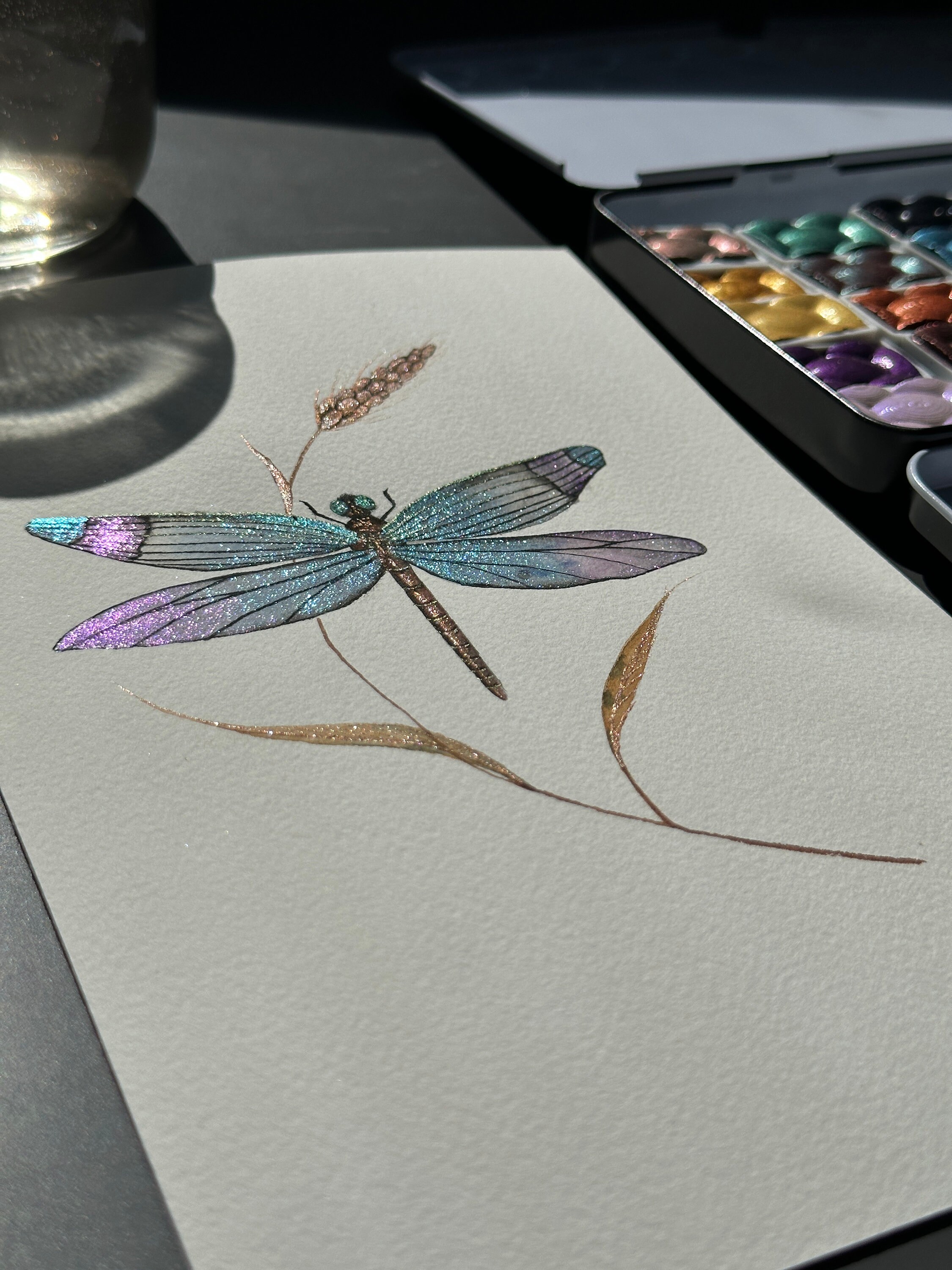 Shiny Blue Dragon Fly - Etsy