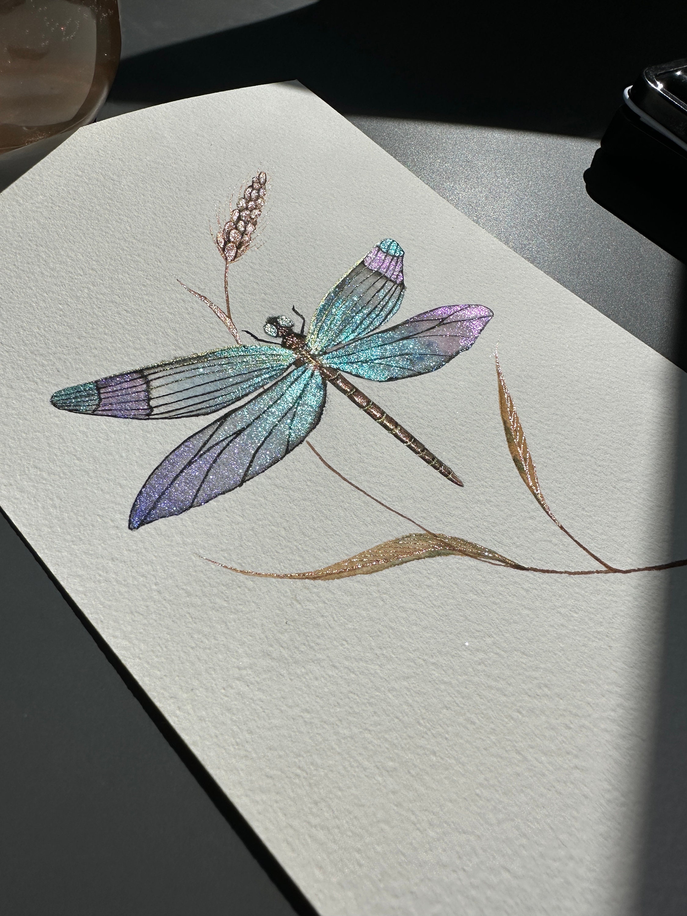 Shiny Blue Dragon Fly - Etsy