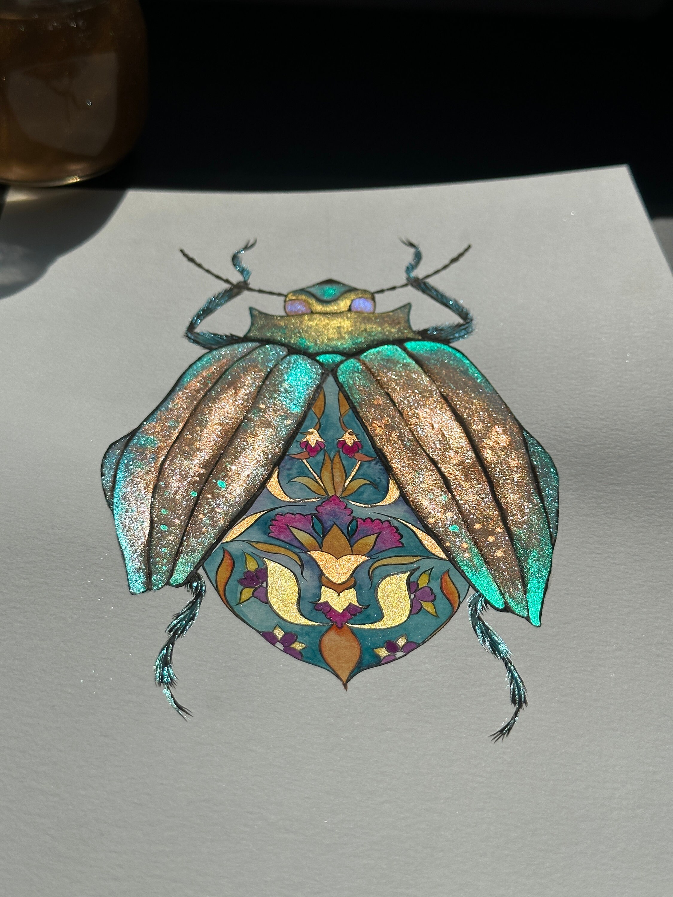 Shiny Floral Beetle 2 - Etsy Canada