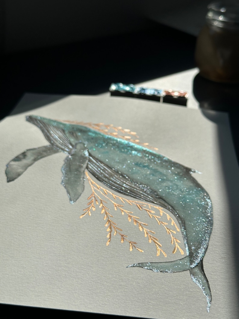 Shiny Humpback Whale 2 - Etsy