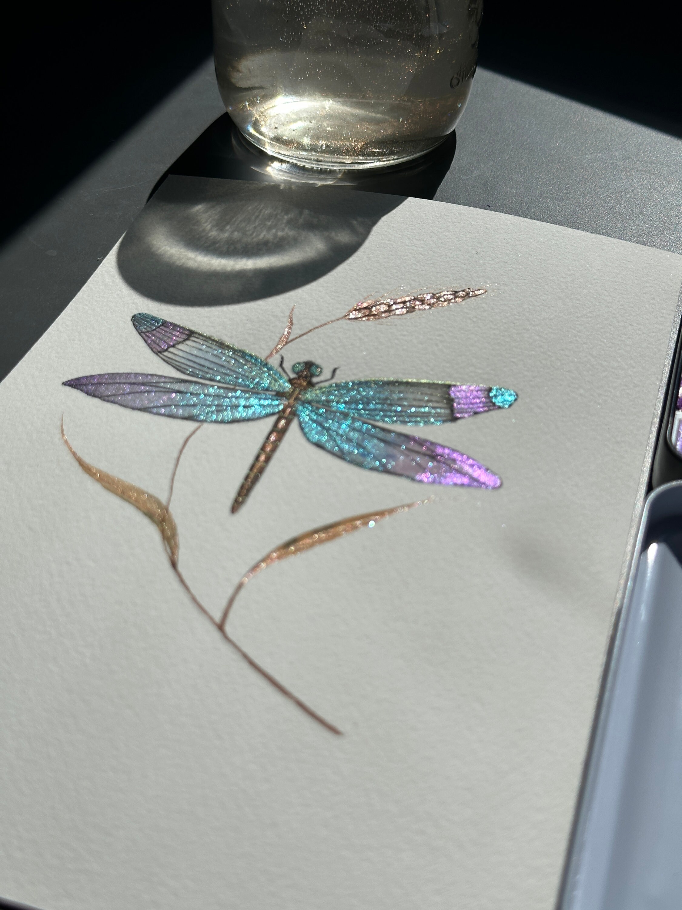 Shiny Blue Dragon Fly - Etsy