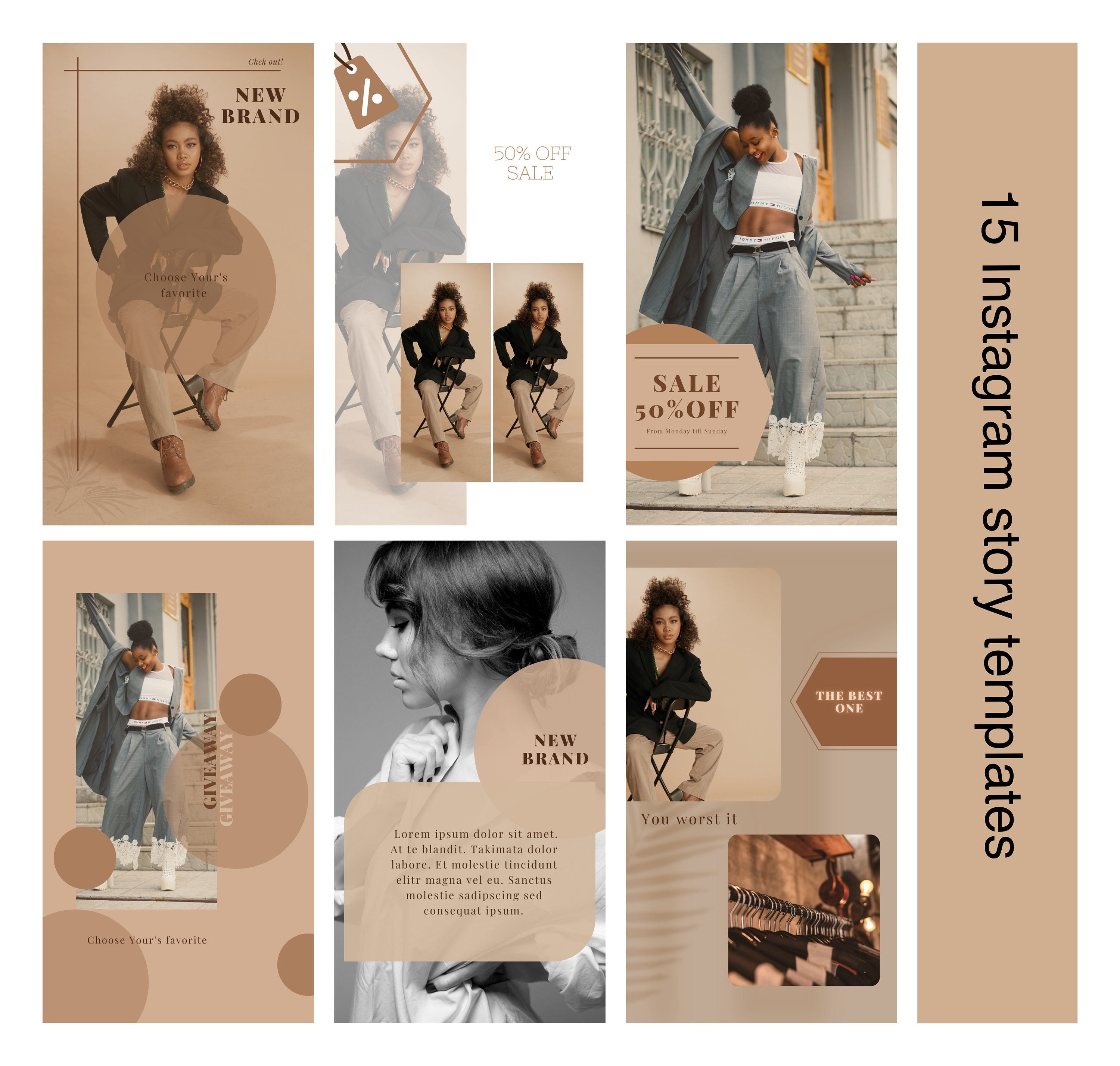 30 Instagram Templates, IG Templates, Instagram Post and Story ...