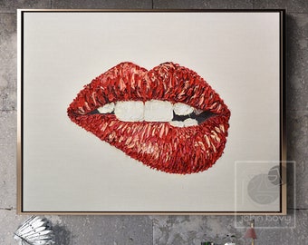 Sexy Lips Painting | Etsy