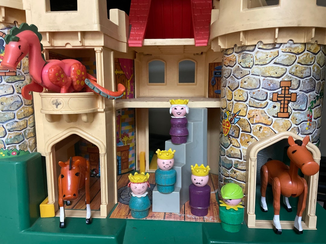 Vintage 1975 Fisher Price Little People Castle Near Complete - Etsy