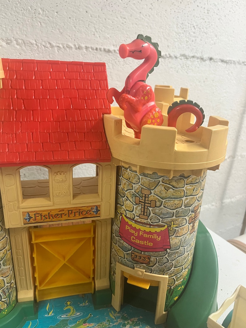Complete Set Vintage Fisher Price Castle d - Etsy