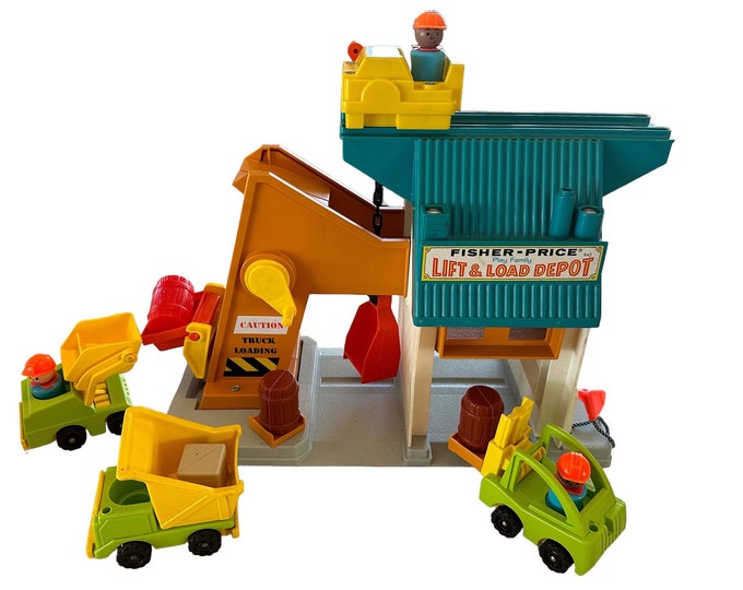 Vintage Fisher Price Lift & Load Depot - Etsy