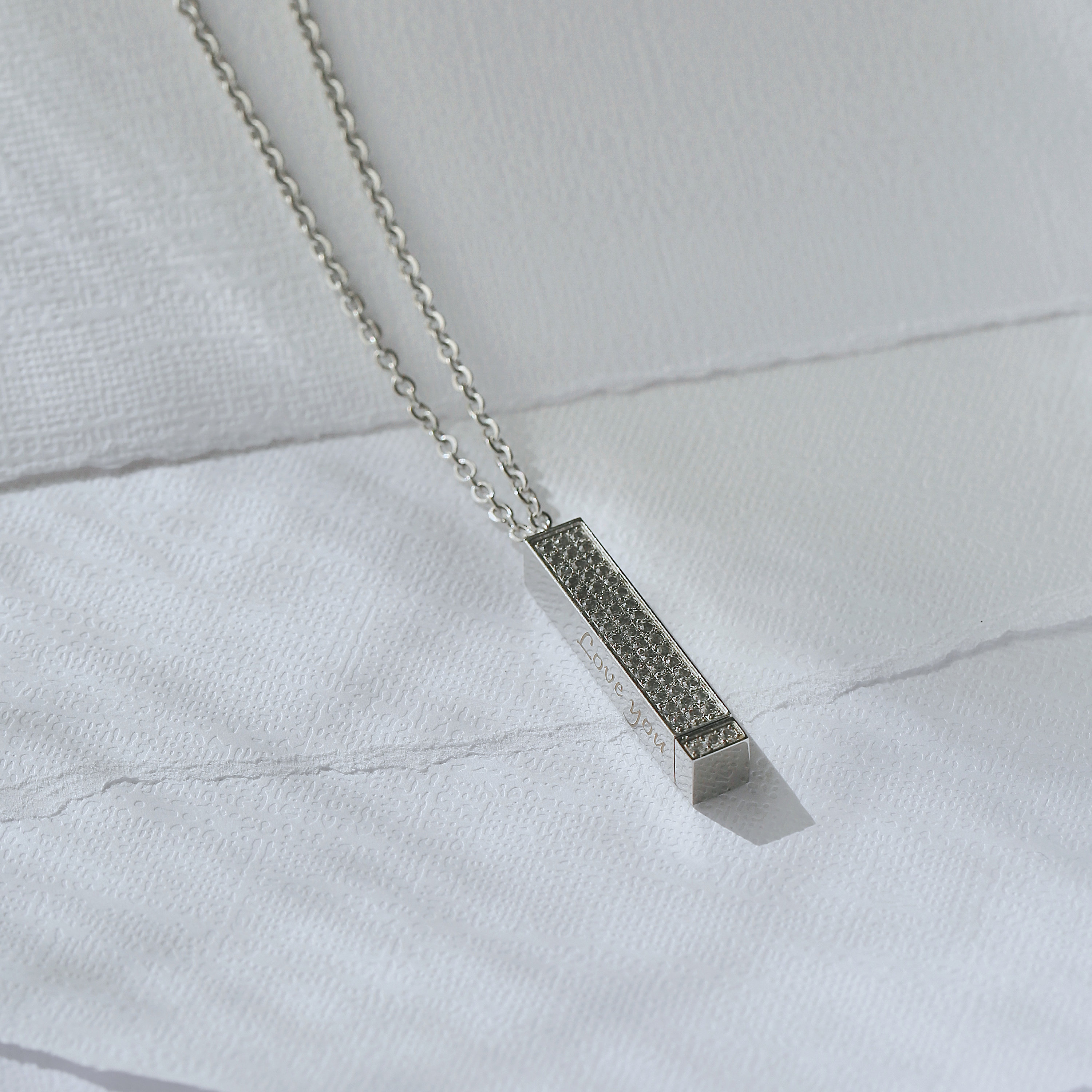 Personalized Engraved Secret Message Stainless Steel Necklace - Etsy