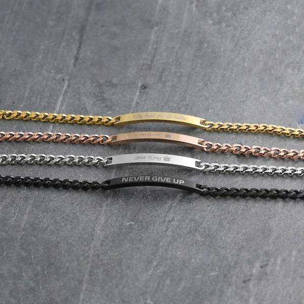 Engraved Bracelet - Etsy