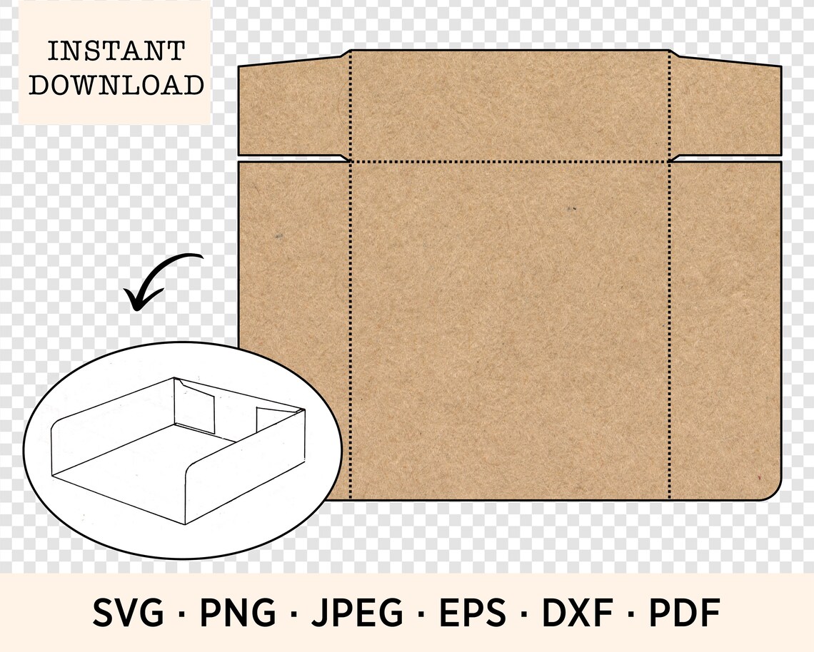 Box Template SVG, File Box SVG, Packaging Box SVG, Box Vector Svg, Png ...