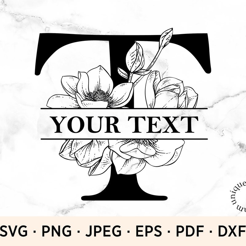 Monogram Letter T - Etsy