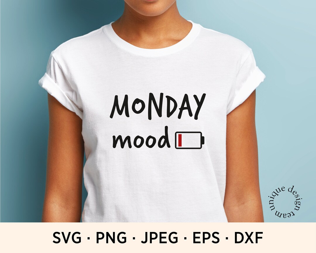 Lunes Mood SVG File, Monday svg png, Mood SVG archivos cortados para ...