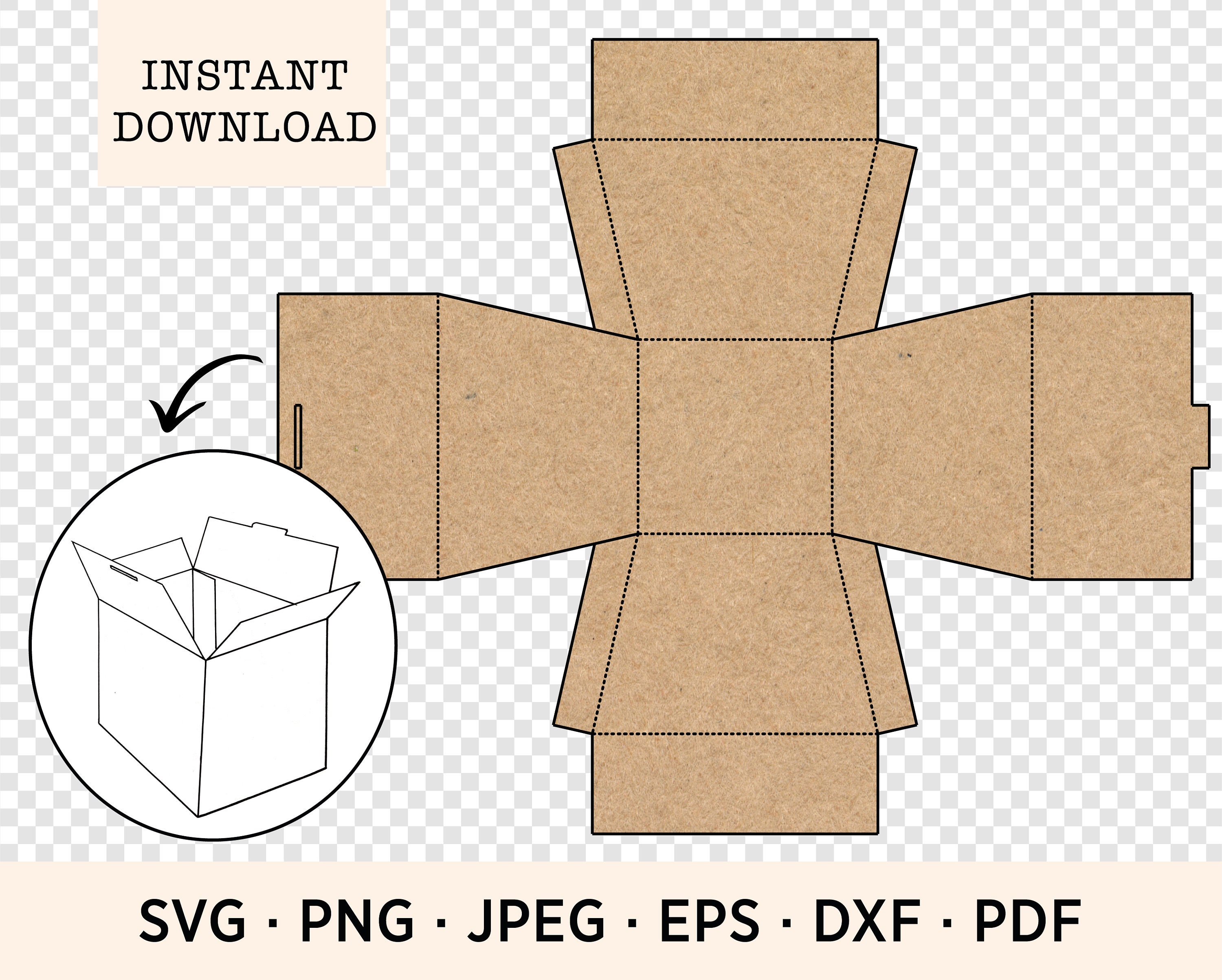 Box Template SVG, File Box SVG, Packaging Box SVG, Box Vector Svg, for ...