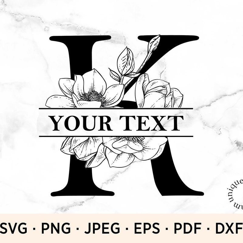 Monogram Letter K - Etsy