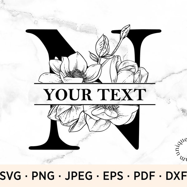 Monogram Letter N - Etsy