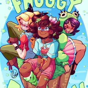 Froggy Girls Fan Art Print - Etsy UK