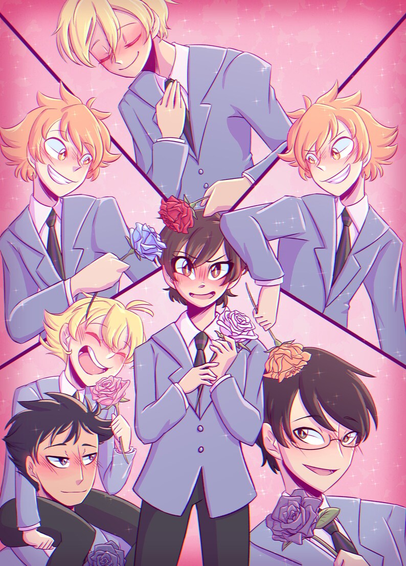 The Host Club Fan Art Print - Etsy