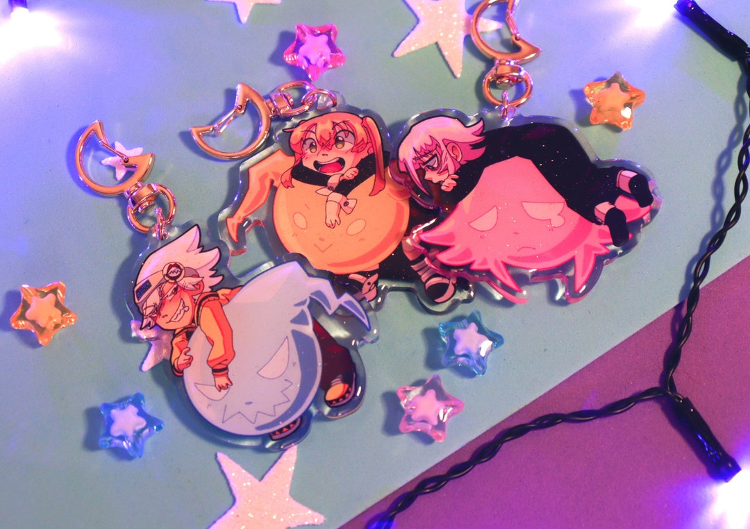 Acrylic Keychains Weapons and Meisters - Etsy