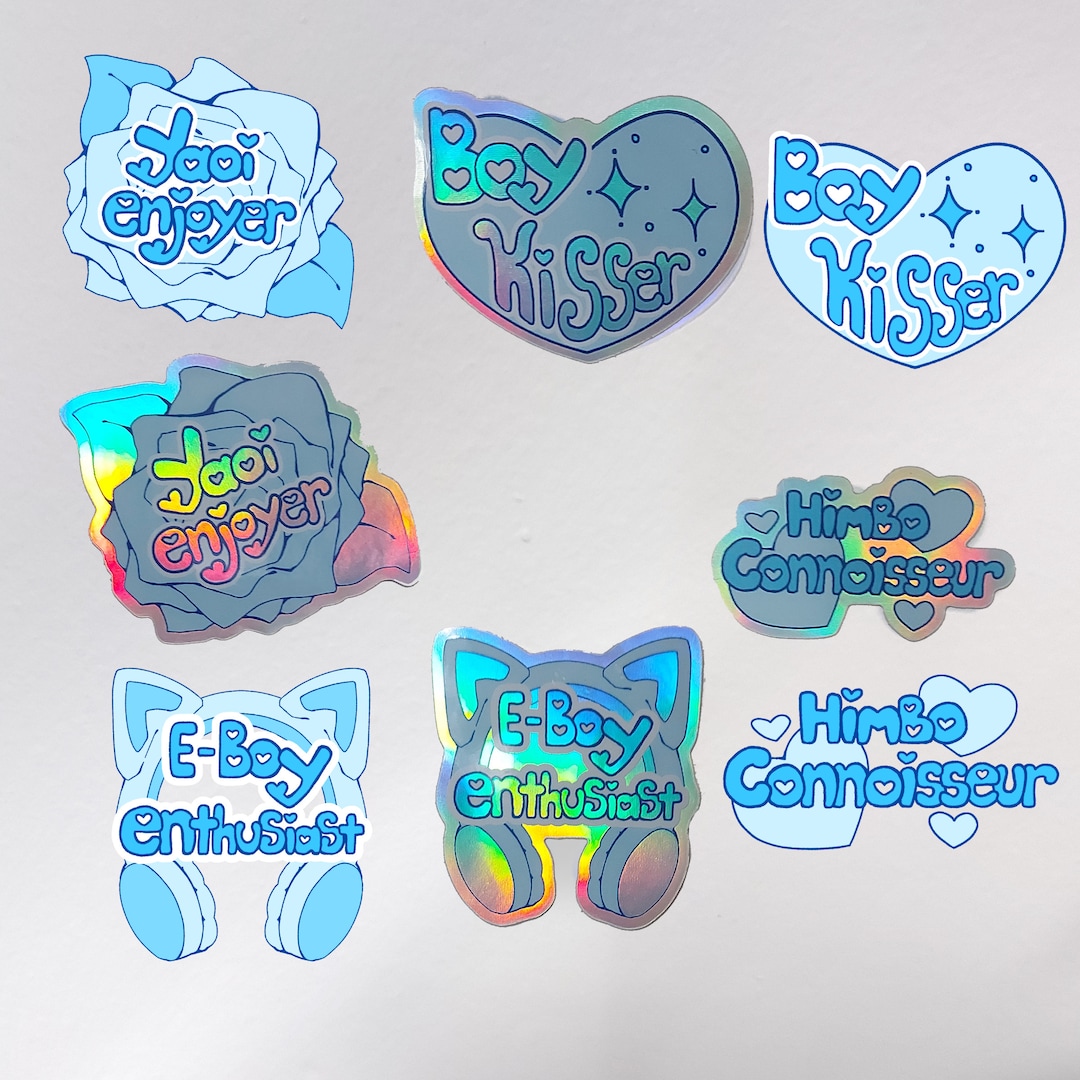 Mlm/boy Lover/gay Pride Holographic Stickers - Etsy