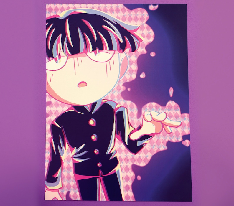 Mob Fan Art Print - Etsy
