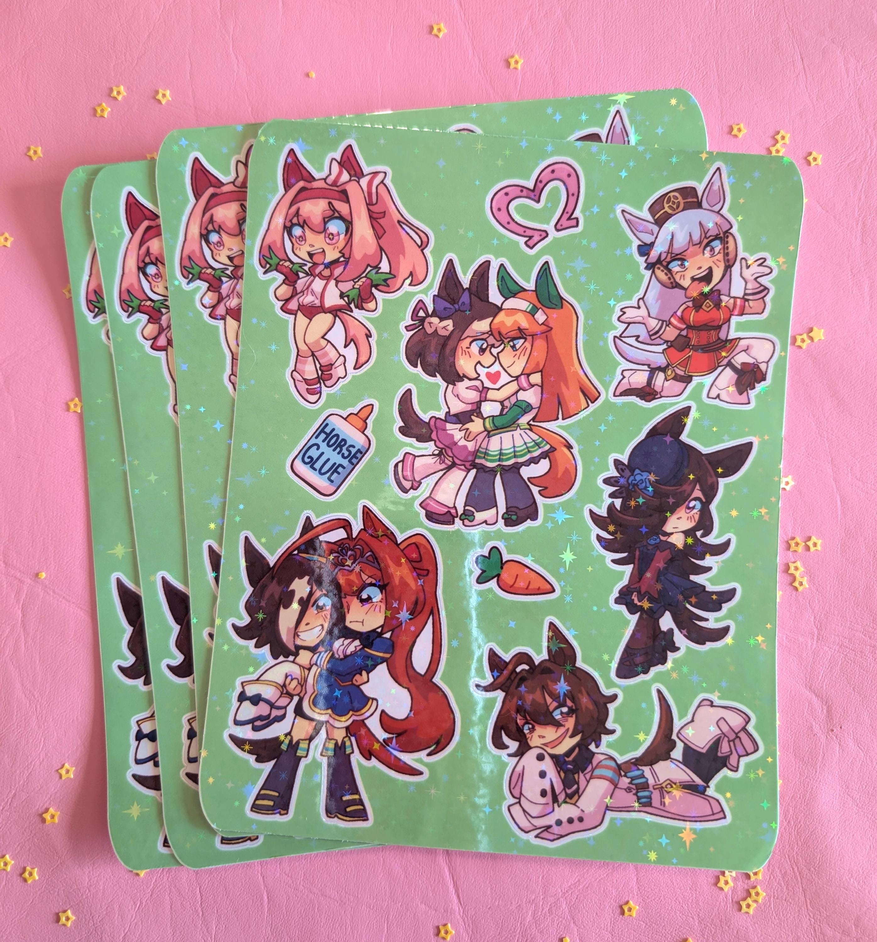 Uma Girlies | Holo Sticker Sheets - Etsy