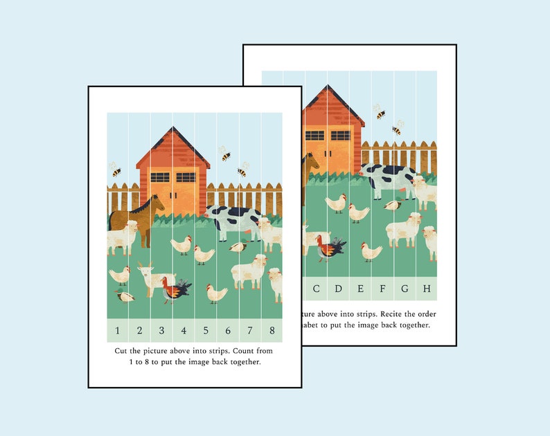 At the Farm Themed Pre School Worksheets, Farmyard Animals Unit Study ...