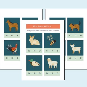 At the Farm Themed Pre School Worksheets, Farmyard Animals Unit Study ...