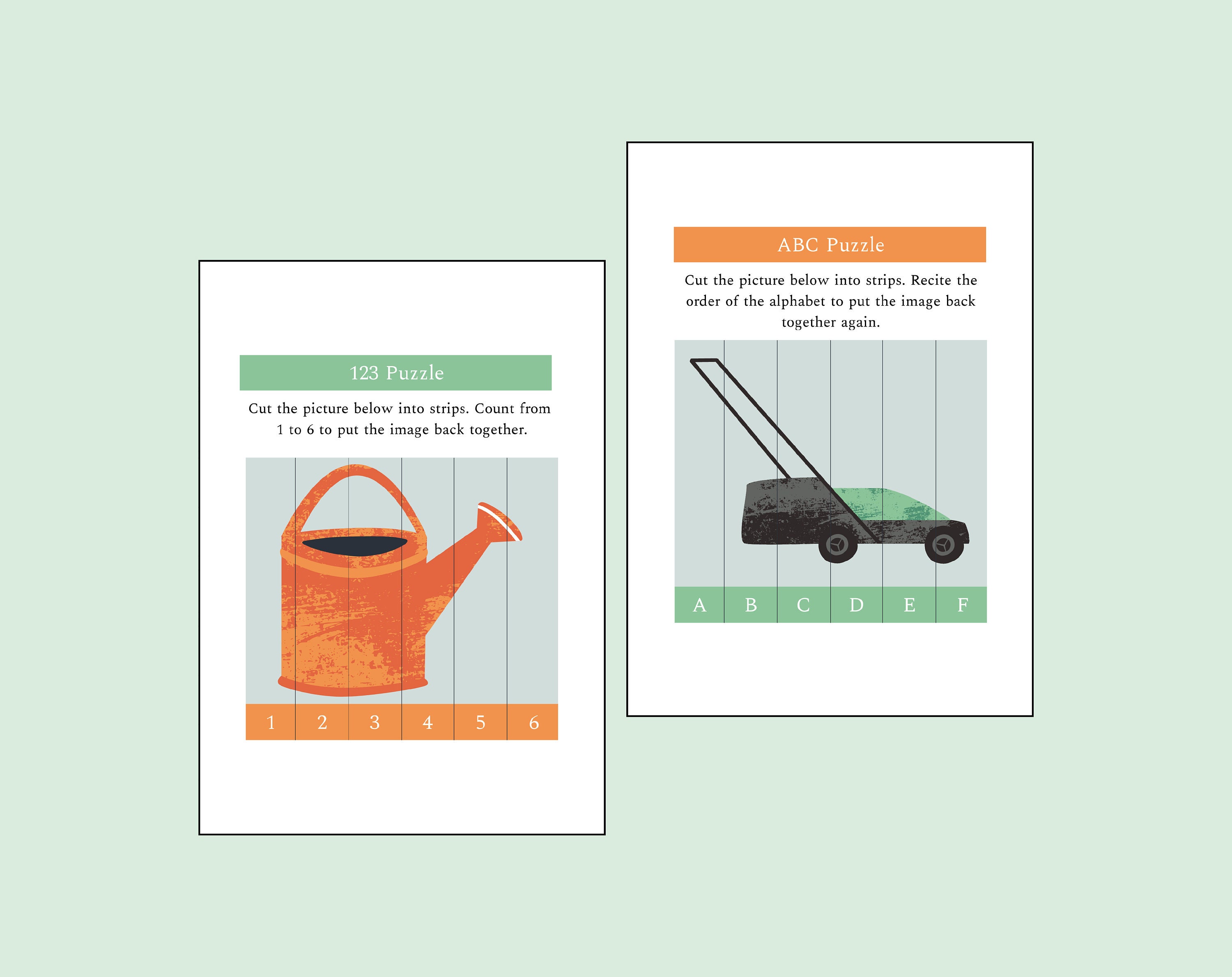 Gardening Themed Printable Worksheets for Kids, Busy Book Pages, Garden ...