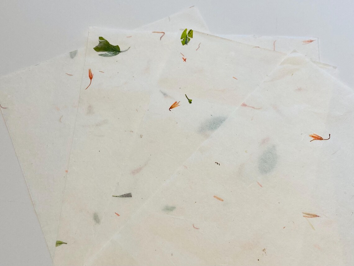 Decorative Tea Leaf and Safflower Rice Paper, Decorative Rice Paper ...