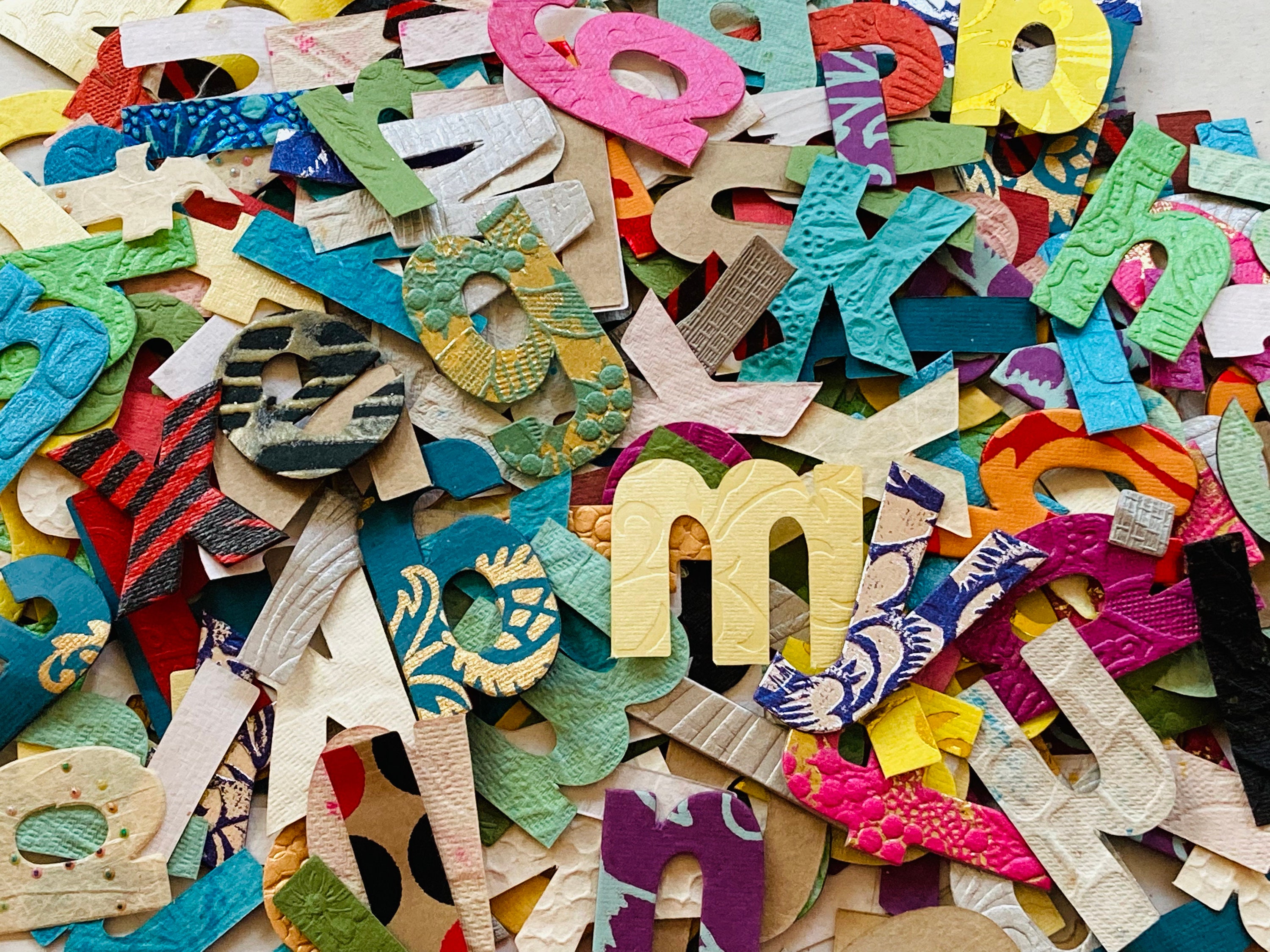 Paper Letters, Crafting Paper Letters, Handmade Paper Letters, Paper ...