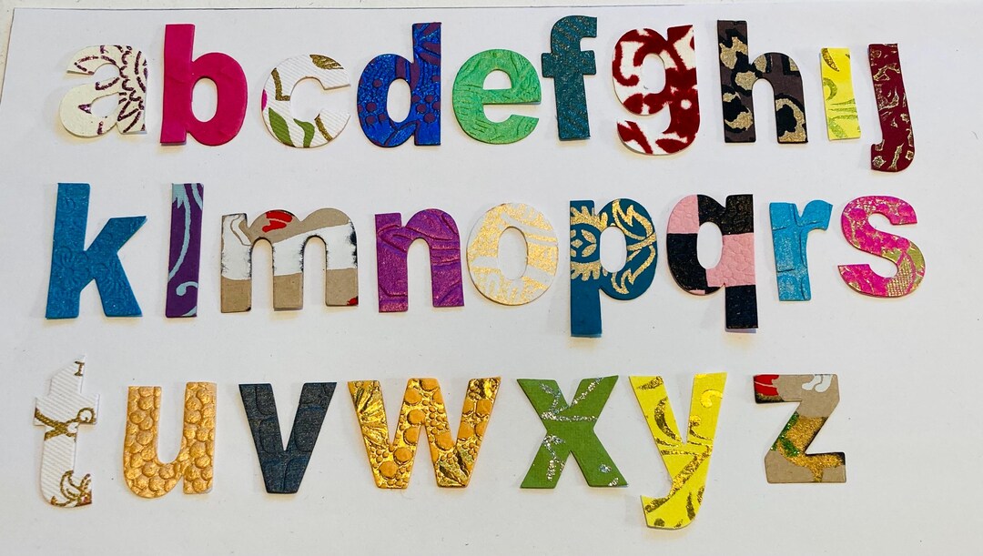 Alphabet Paper Letters, Crafting Paper Letters, Handmade Paper Letters ...