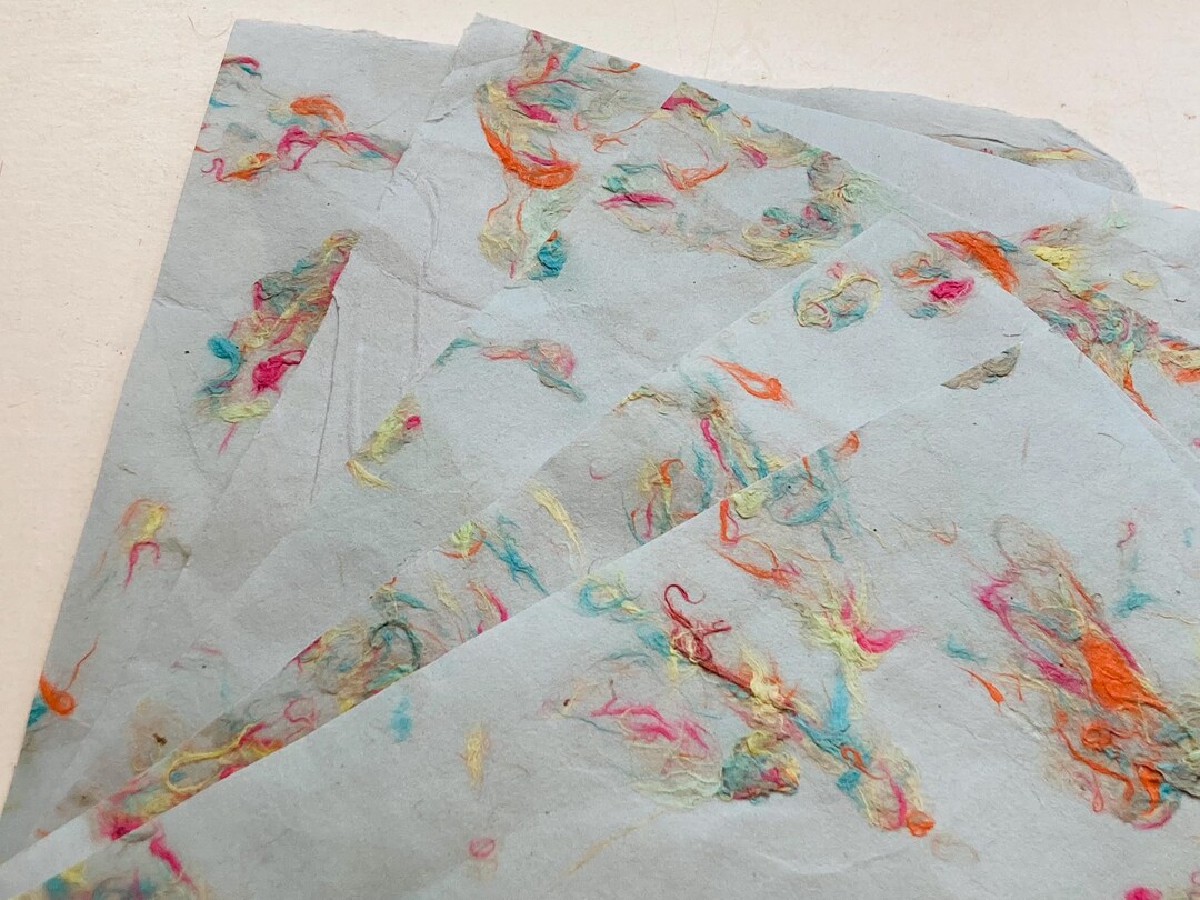 Handmade Mulberry Paper, Handmade Paper, Mulberry Paper, Blue Handmade ...