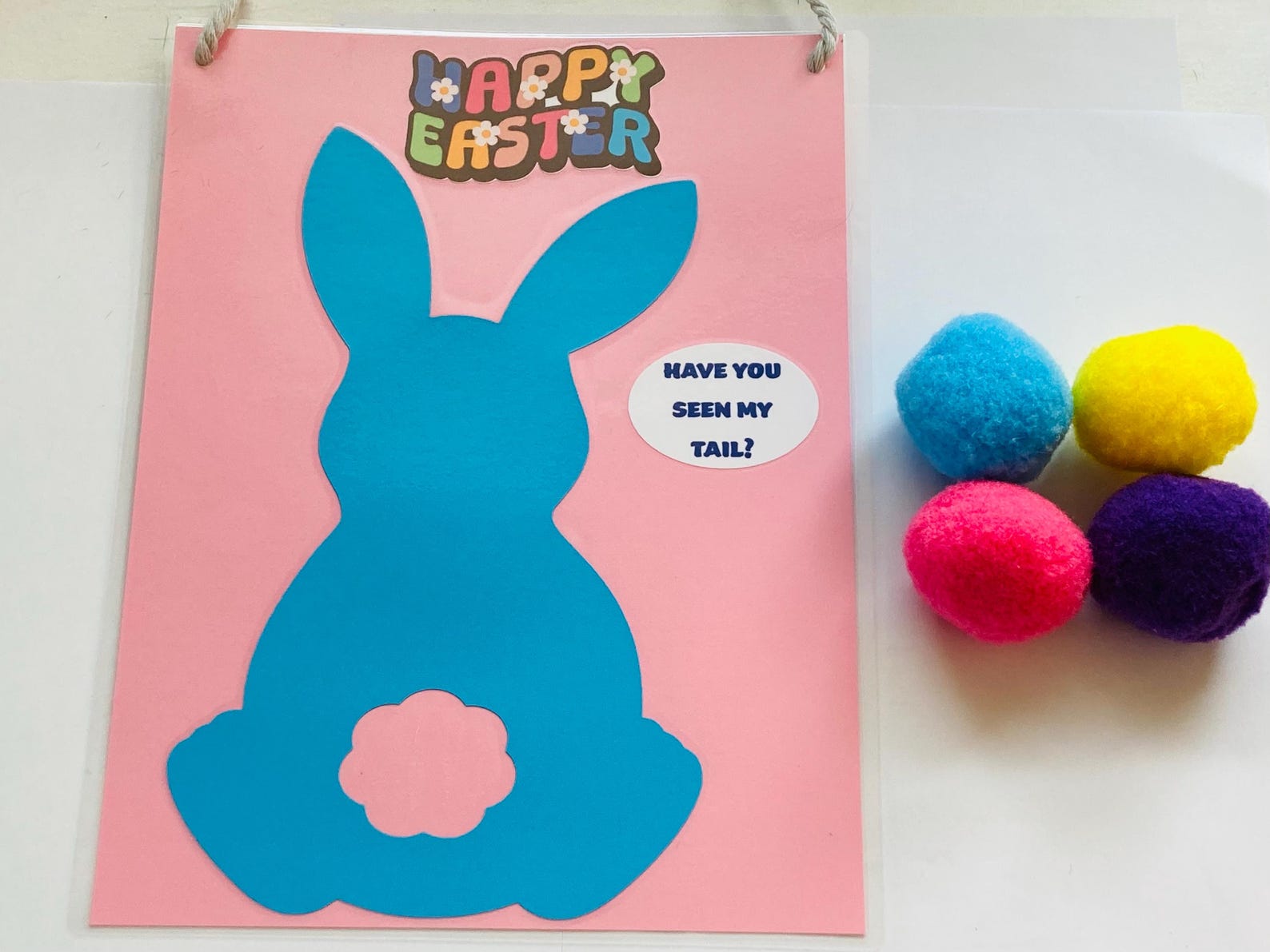 Pin the Tail on the Bunny Game: Laminated Easter Kids Activity - Etsy