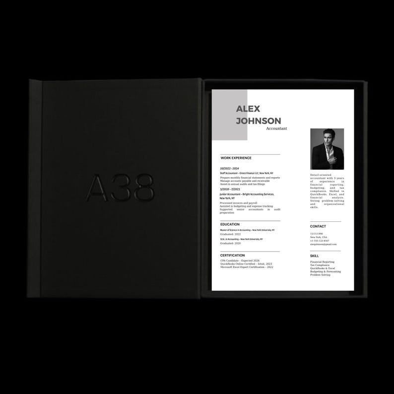 Minimalist Resume Template | Simple CV + Cover Letter | ATS Friendly ...